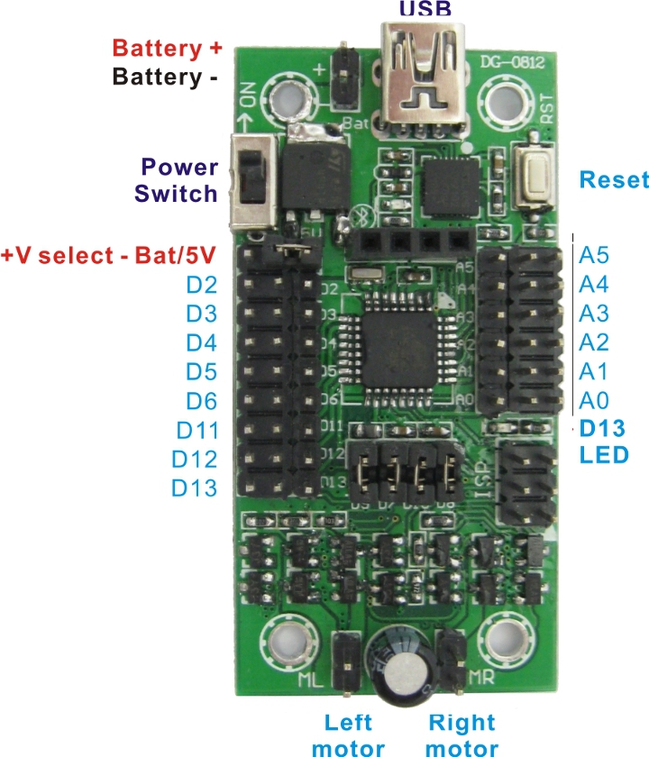Dagu Arduino Mini Driver Board Dawn Robotics
